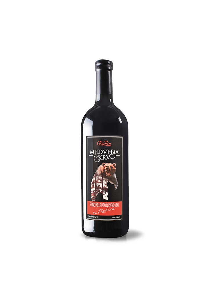 Rubin Medvedja krv red wine 11.5% vol. Alcohol 750ml – eurogrocery